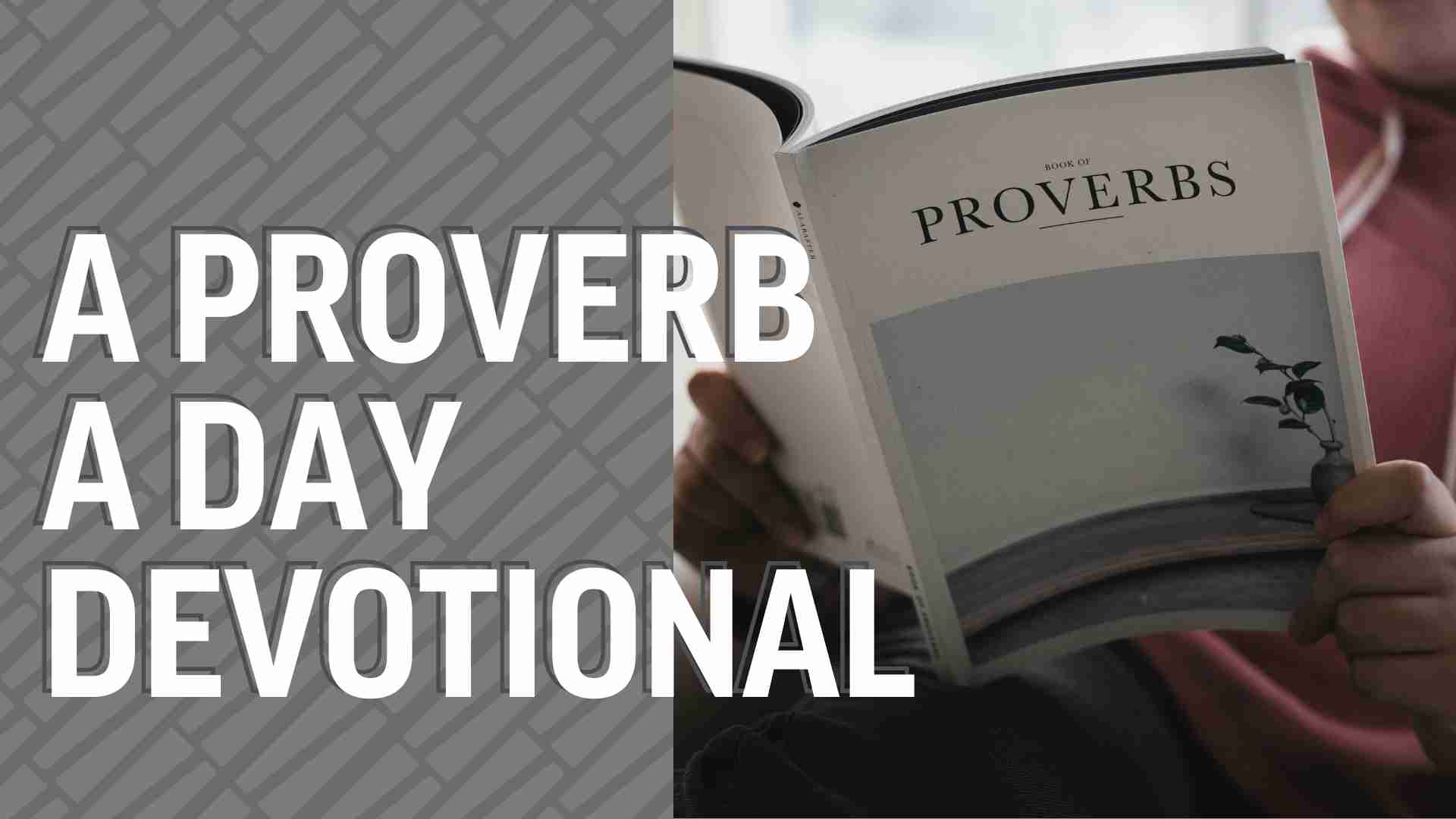 A Proverb A Day Devotional | Mission Hills Church